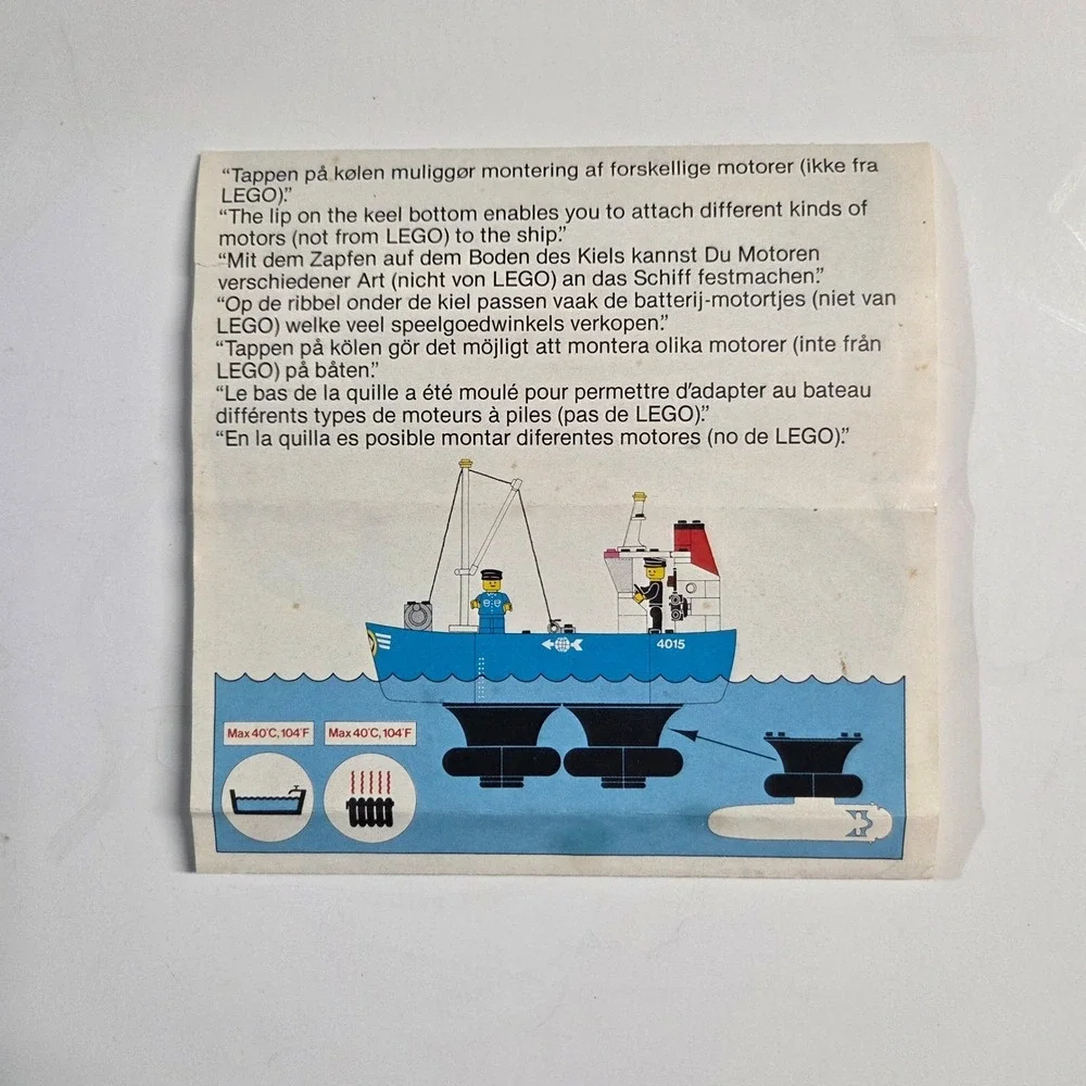Lego | Toys | Lego 45 Freighter Ship Instructions Manual Vintage ...